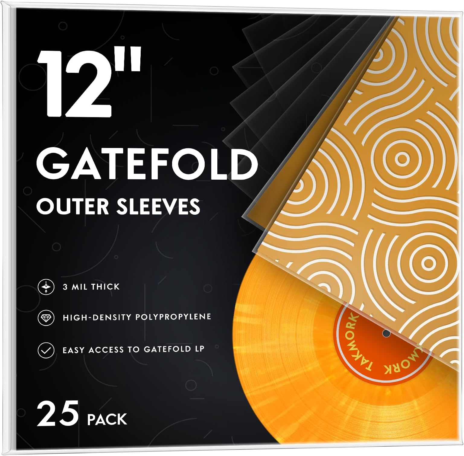 Amazon.com: Vinyl Record Rice Paper Inner Sleeves: 12" Anti-Static LP ...