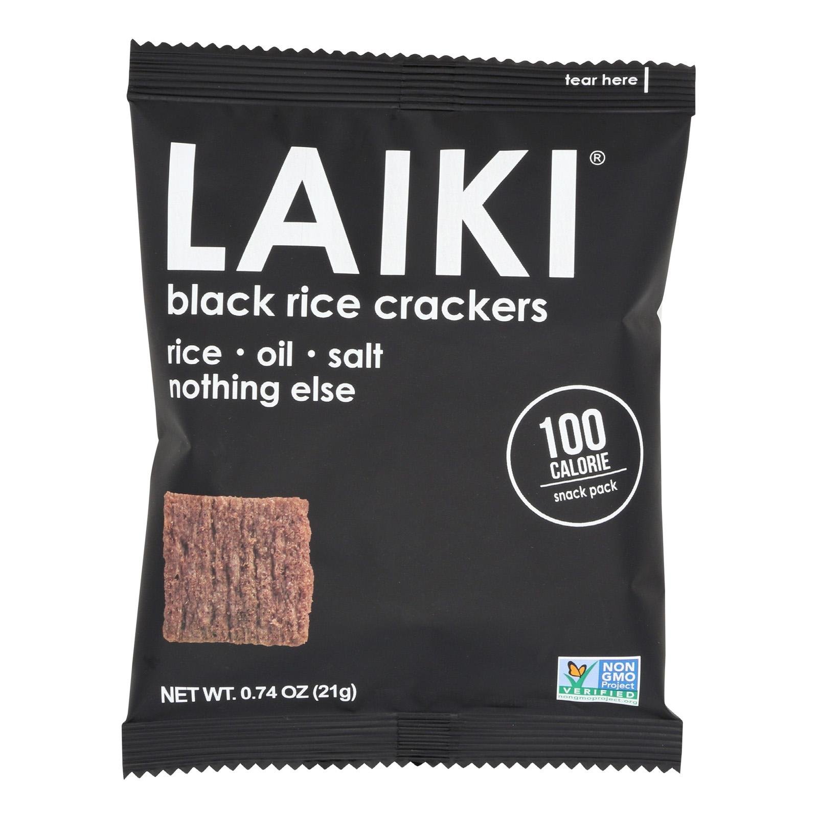 Snapklik.com : LAIKI Black Rice Crackers - Gluten Free Snacks ...