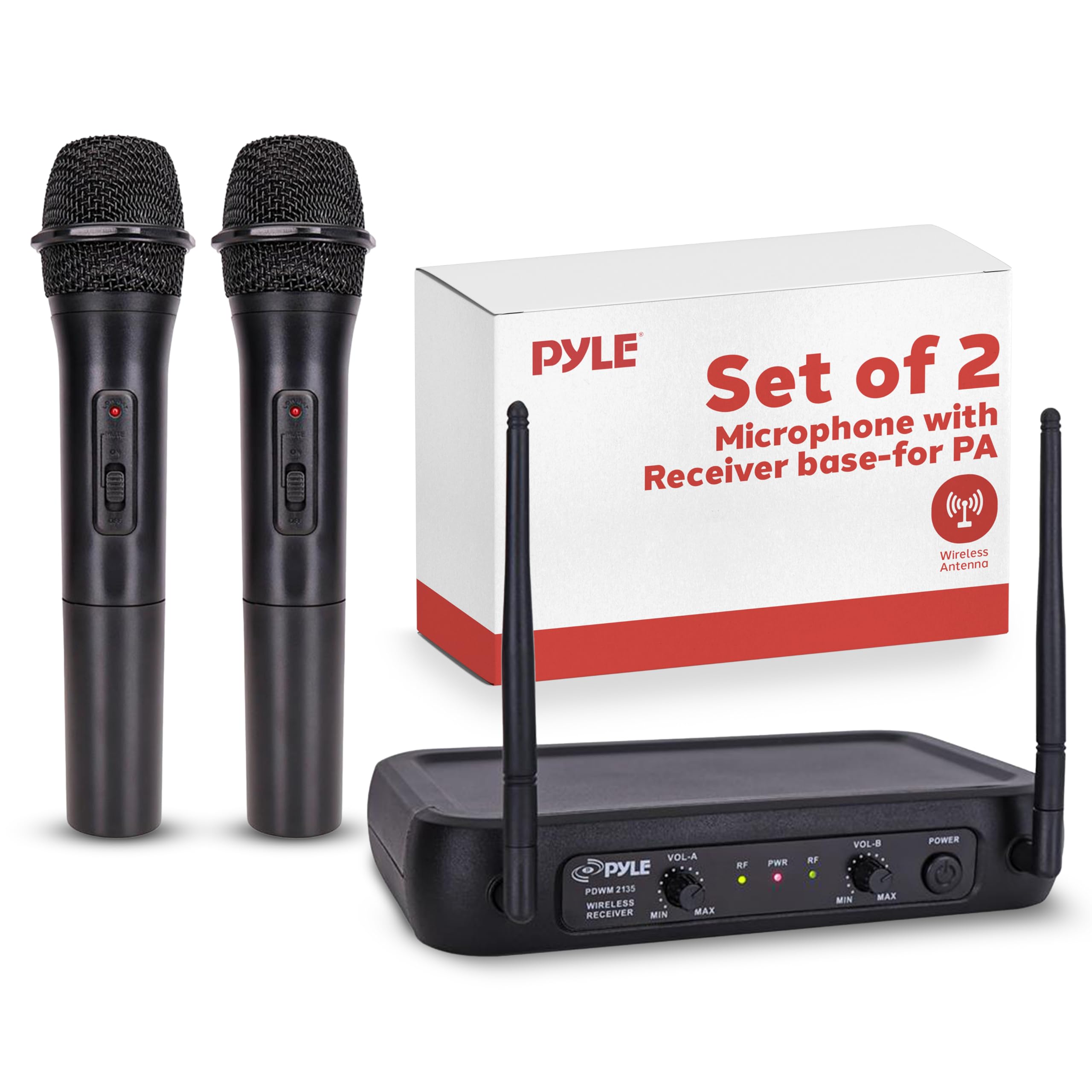 Amazon.com: Pyle Channel Microphone System-VHF Fixed Dual Frequency ...