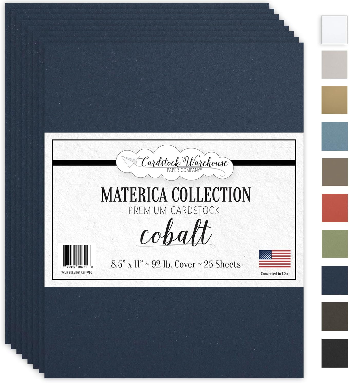 Amazon.com: Cardstock Warehouse Materica Cobalt Dark Blue Cardstock ...