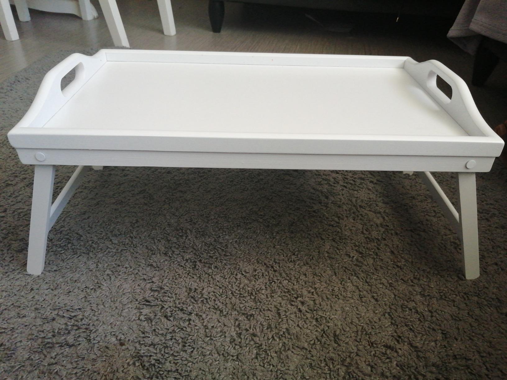 Plateau de lit avec pieds pliables, plateau de service en bois pour lit ...