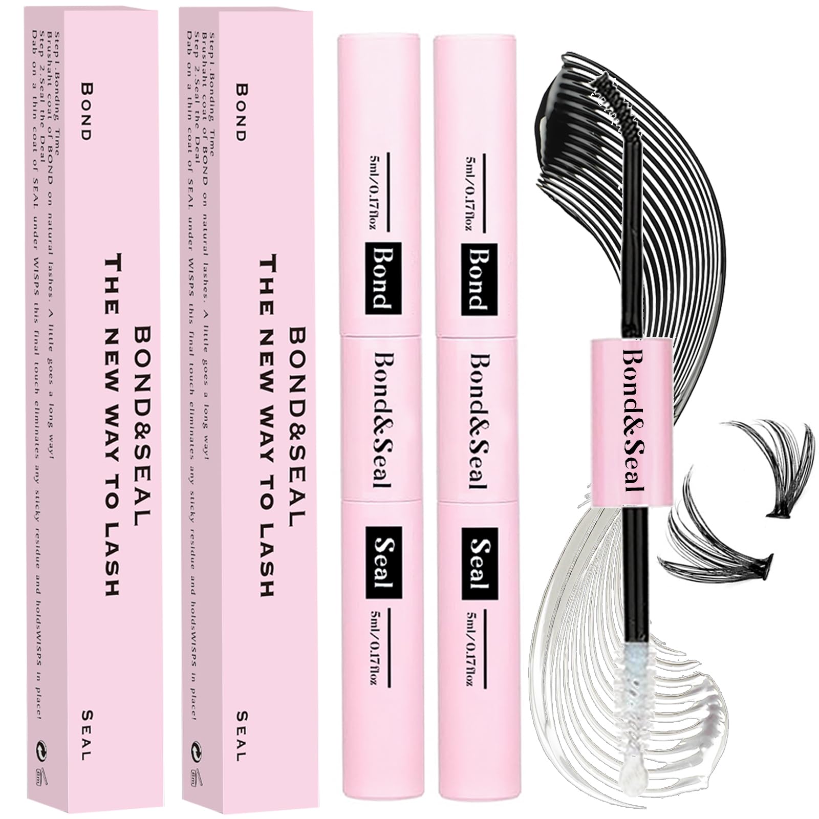 Amazon.com: Lash Bond and Seal Kit 2Pcs DIY Lash Extension Waterproof ...