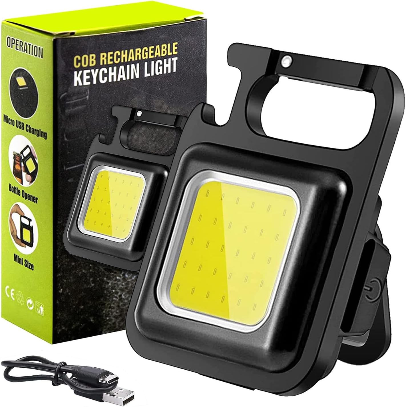 LED Mini COB Flashlight 500 High Lumens Bright Keychain Light| Portable ...