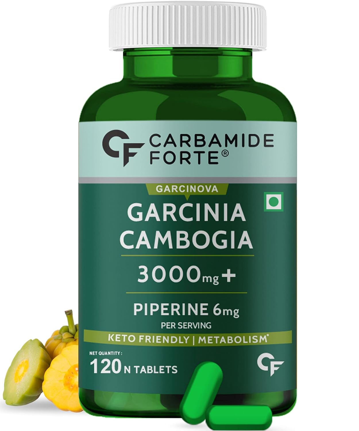 Carbamide Forte Garcinia Cambogia 3000mg 60% HCA & 6mg Piperine Per ...