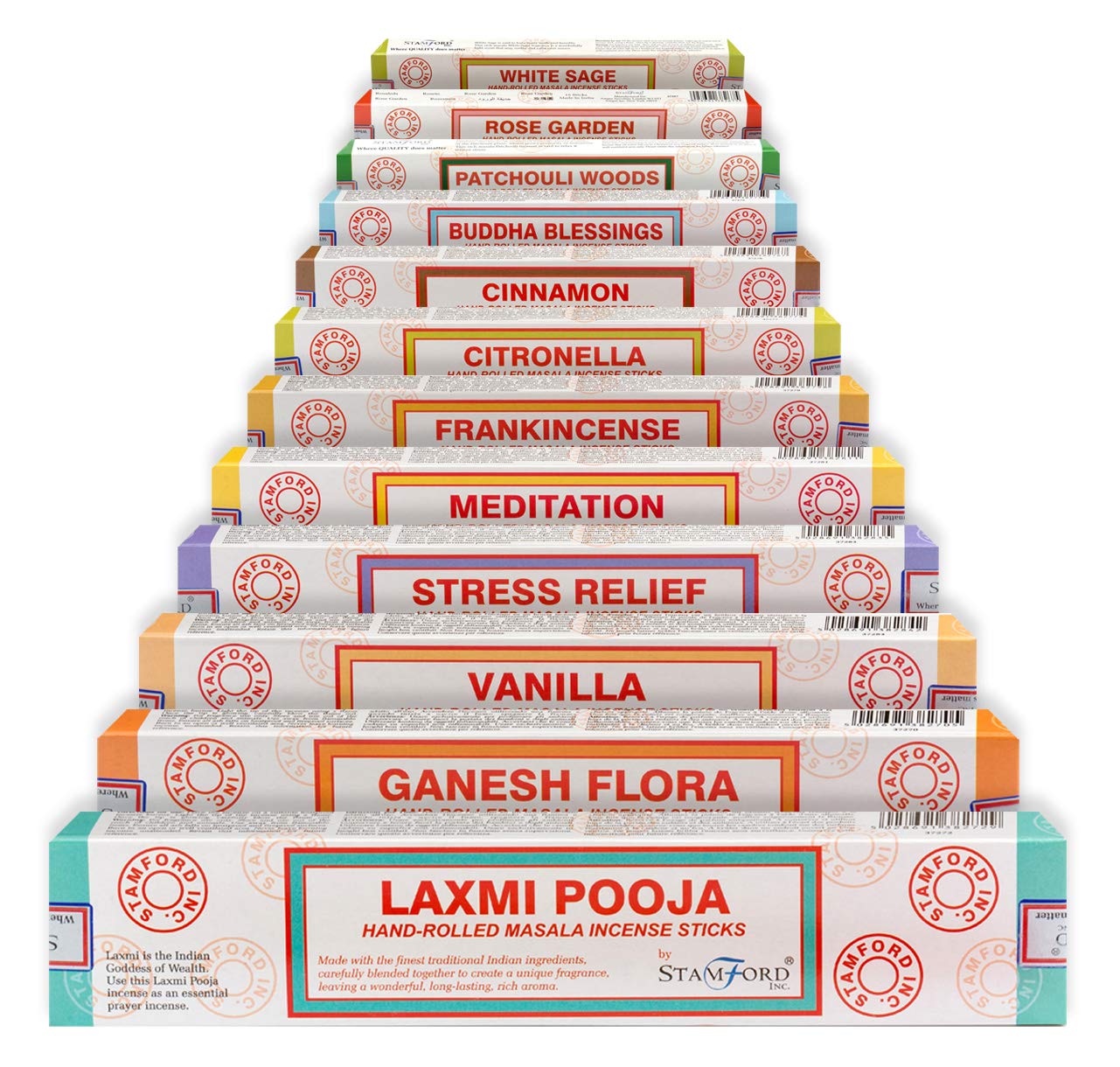 Amazon.com: Stamford Masala Premium Mix Assorted Incense Sticks 15gram ...