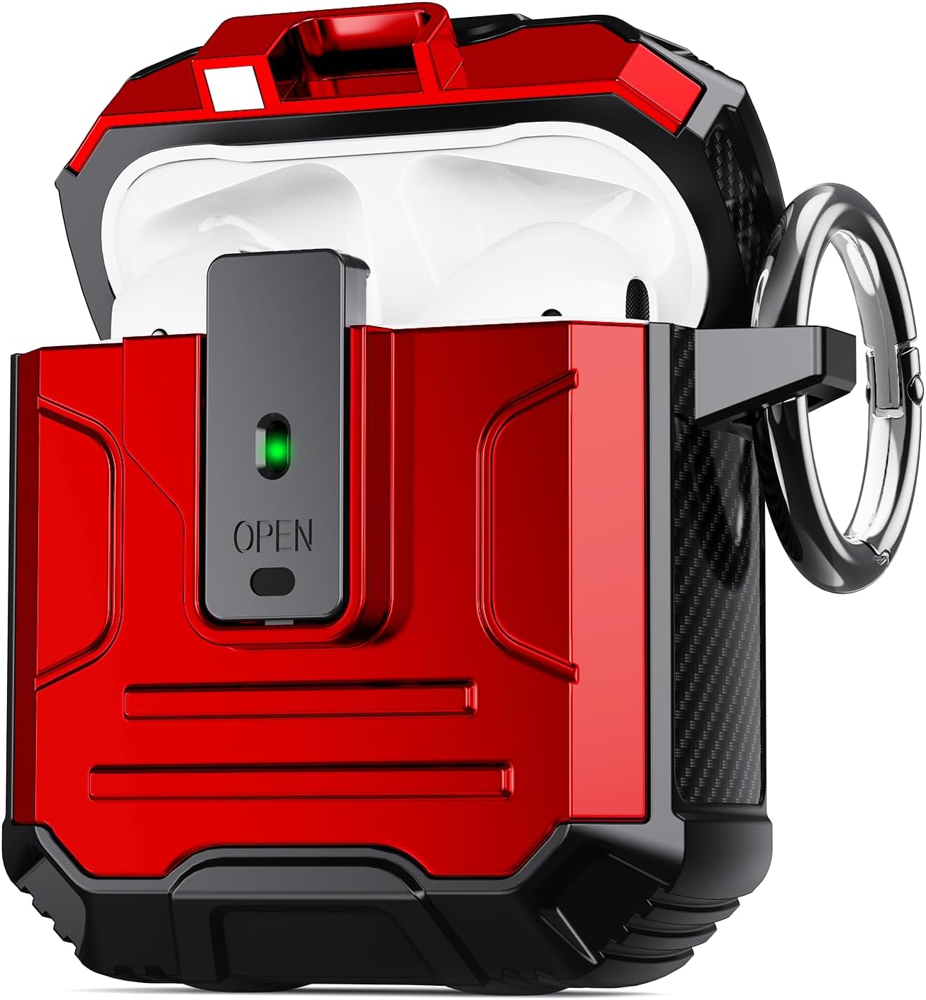 Amazon.com: DASFOND Armor Cover AirPods 2nd & 1st Generation Case ...