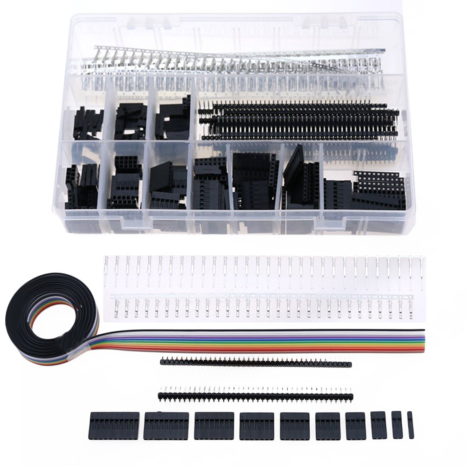 Wingoneer 635 Pcs 2 54mm Pin Headers Idc Cable Kit | Desertcart Cyprus