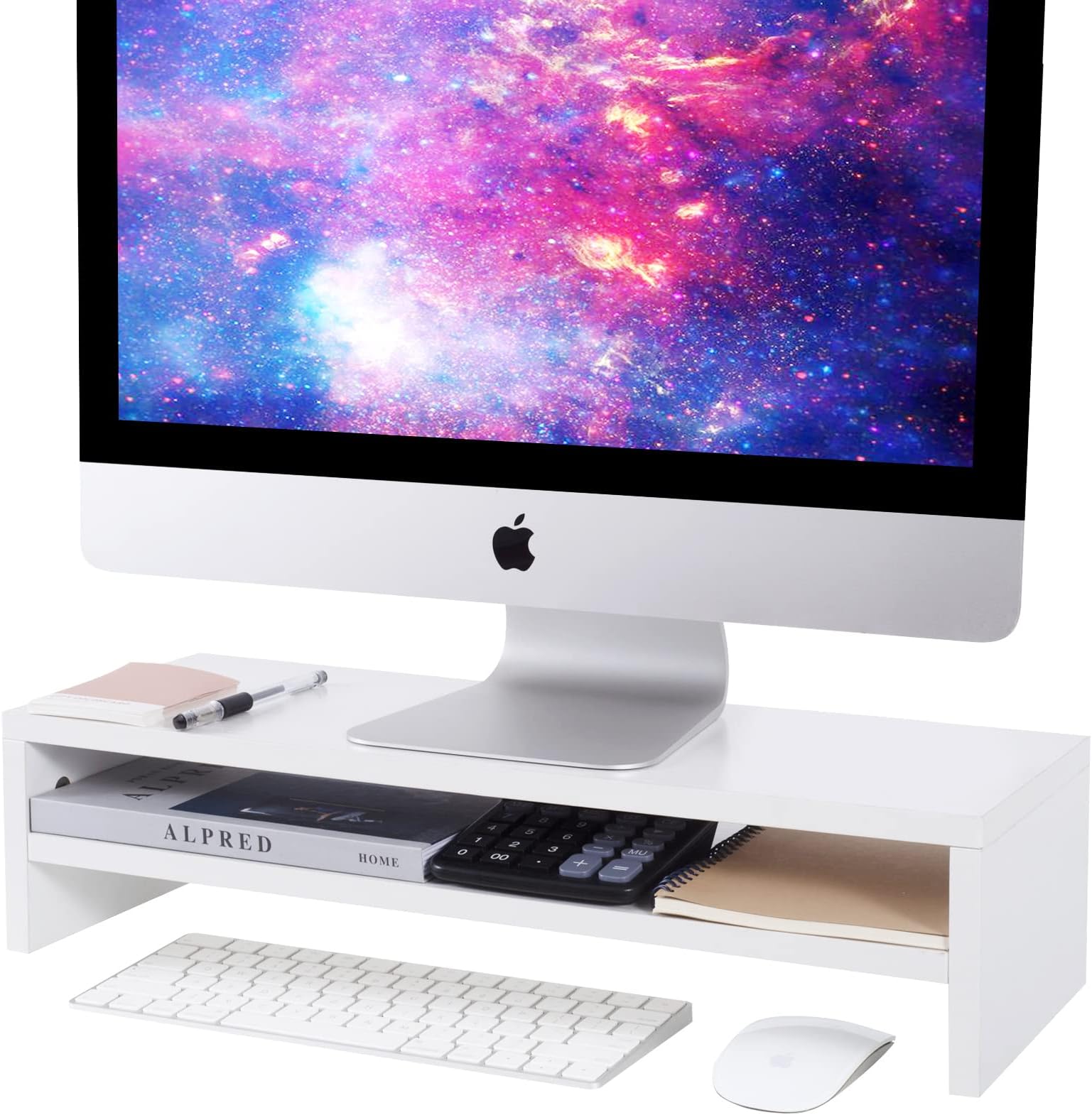 Amazon.com: Monitor Stand Riser, Computer Laptop Riser Shelf with ...