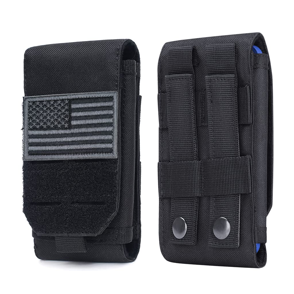 Amazon.com: Heyqie Black Universal Tactical Molle Waterproof Mobile ...