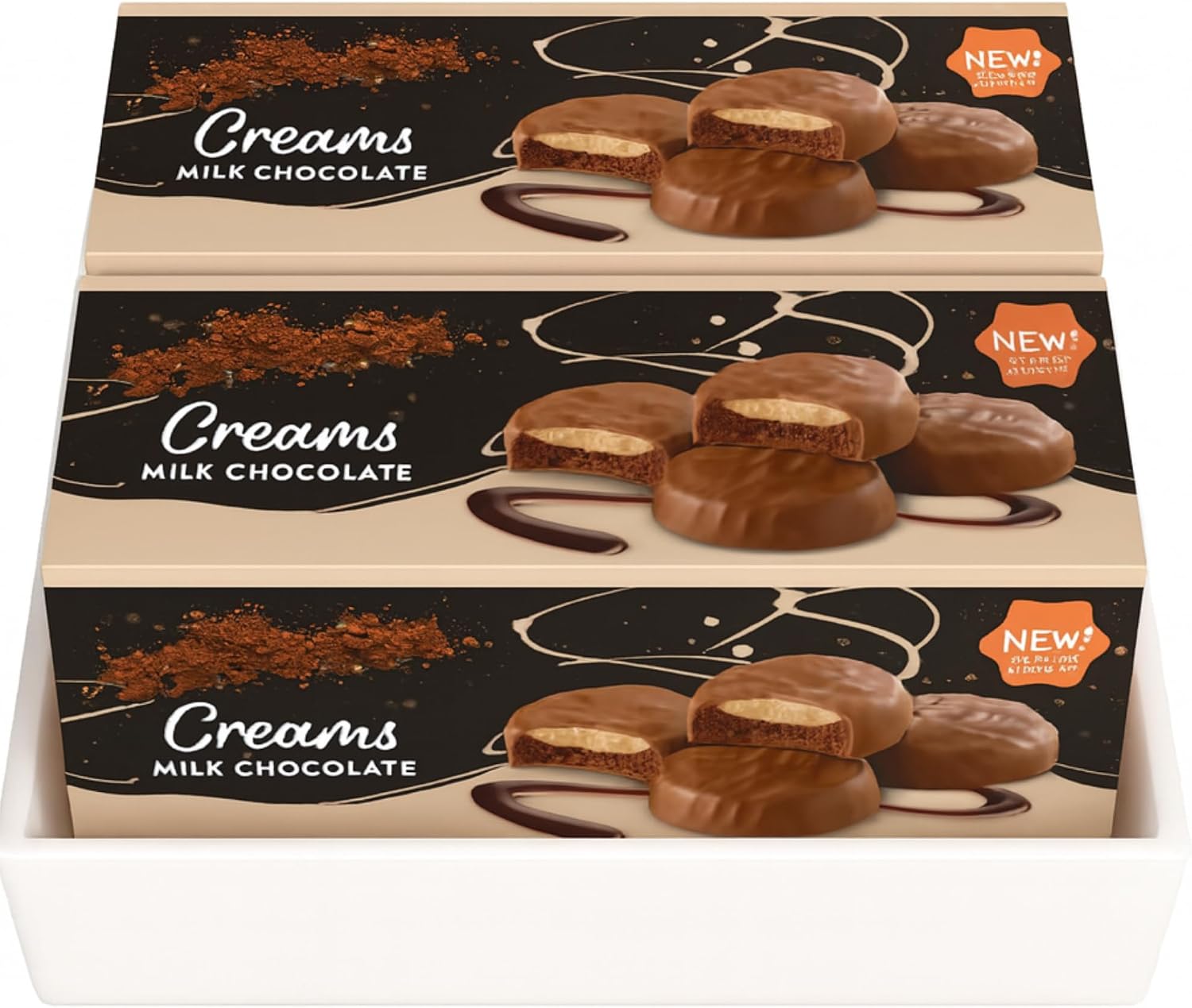Milk Chocolate Cocoa Biscuits with Irish Cream Flavour Filling 28g ...