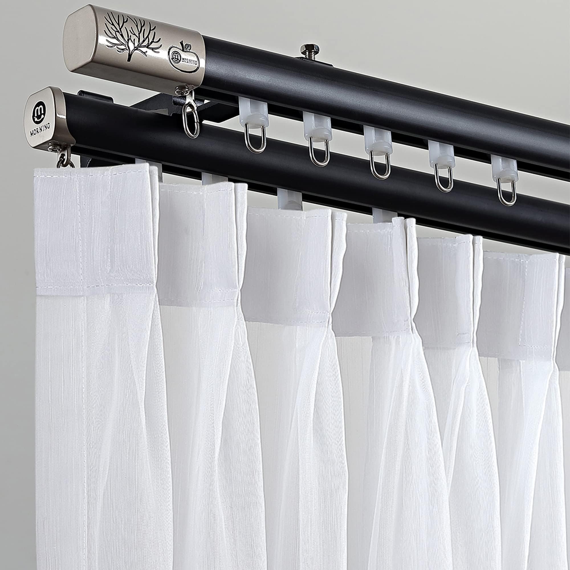 Amazon.com: YXHOMME Ceiling/Wall Mounted Curtain Track - Room Divider ...