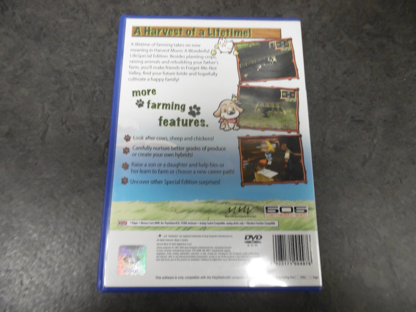 Harvest Moon Ps2 Game Innocent Life Futuristic Harvest Moon PS2