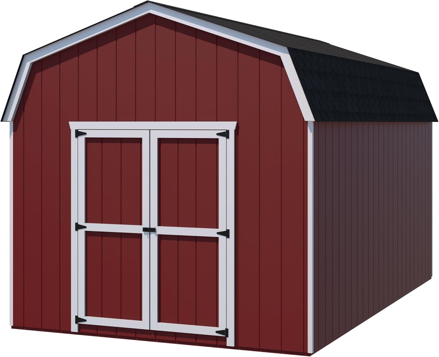 Amazon.com : Little Cottage Co. 8x16 Value Gambrel Barn 6 ft. Sidewalls ...