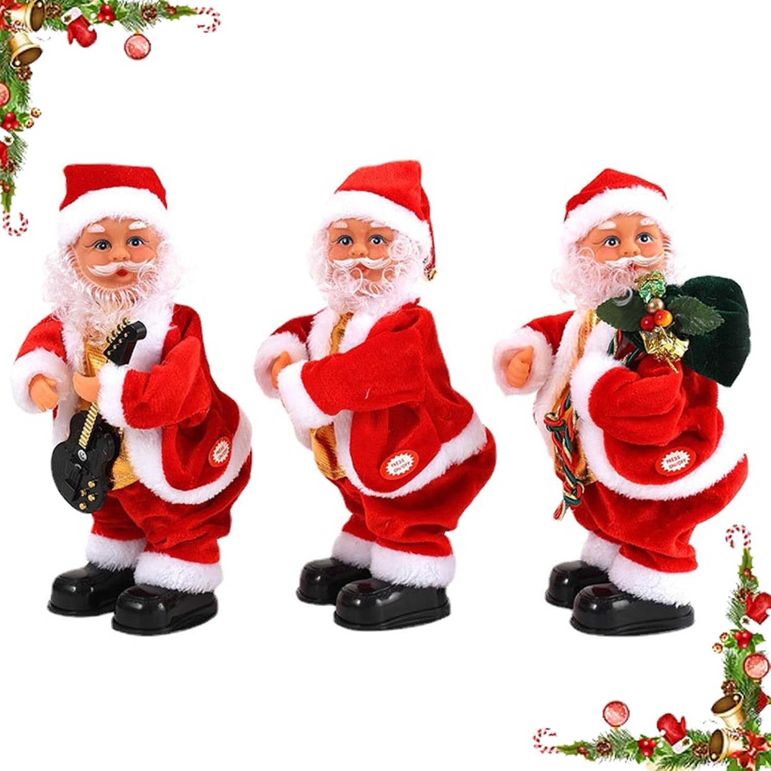 Twerking Santa, Shaking Walking Santa Claus with Music Singing and ...