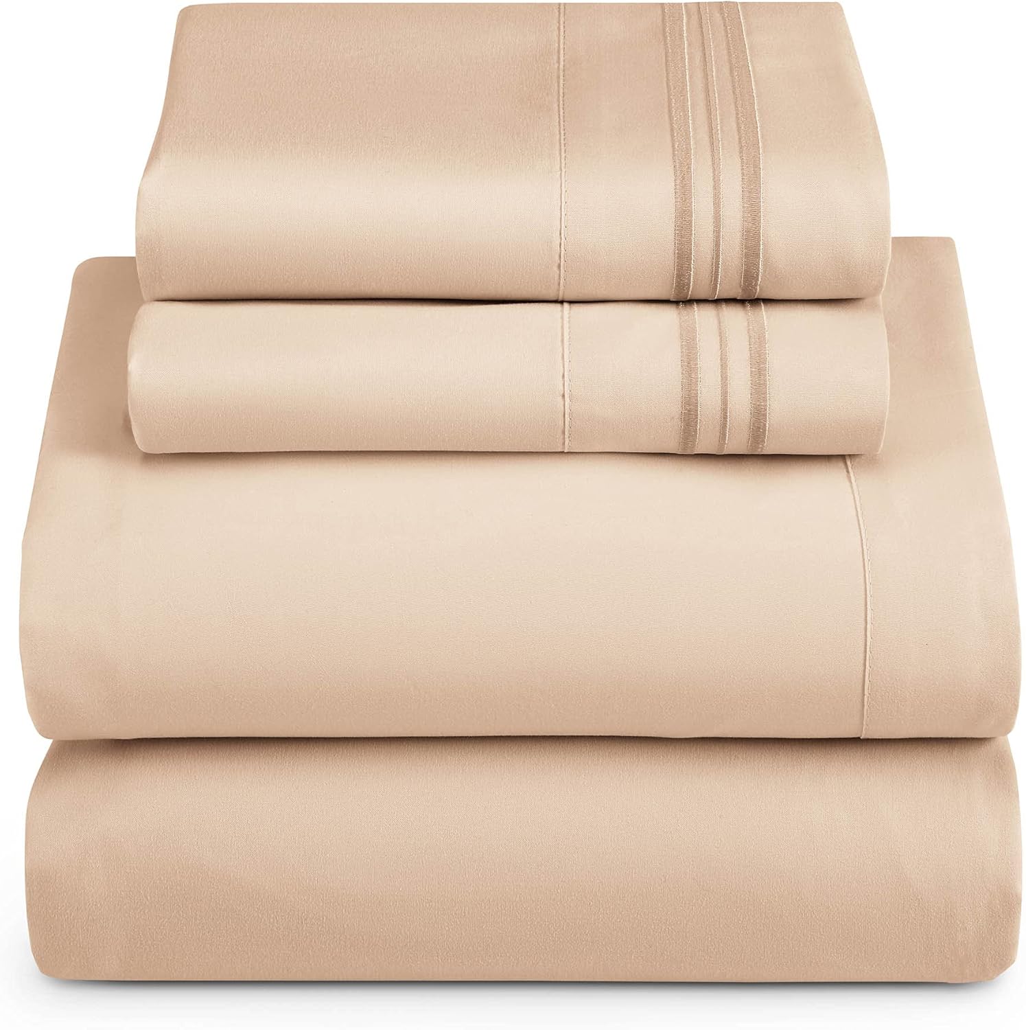 Amazon.com: Hearth & Harbor Twin Size Sheets - 3 Piece Bed Sheet Set ...