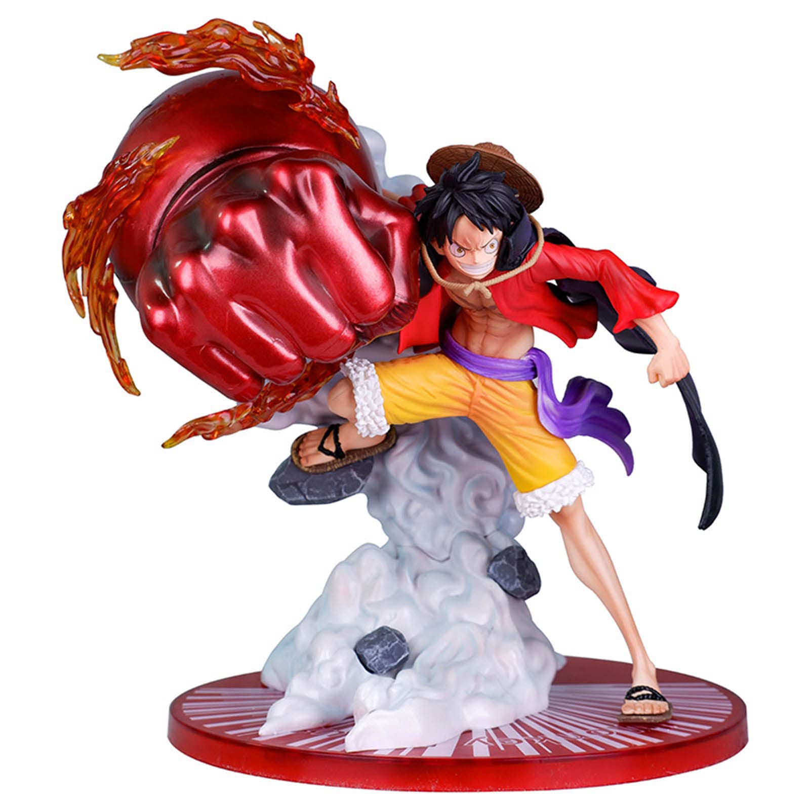 TENGFA Anime Monkey D Luffy Figure, Gear Third Large Hand-Made Statue ...