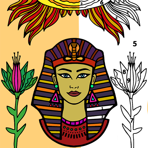 Ancient Egypt Color By Number - History Coloring Book - App on the ...