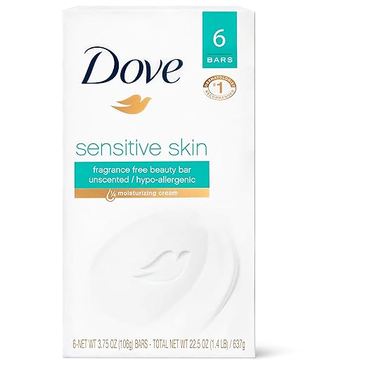 Amazon.com : Dove Beauty Bar Gently Cleanses and Nourishes Sensitive ...