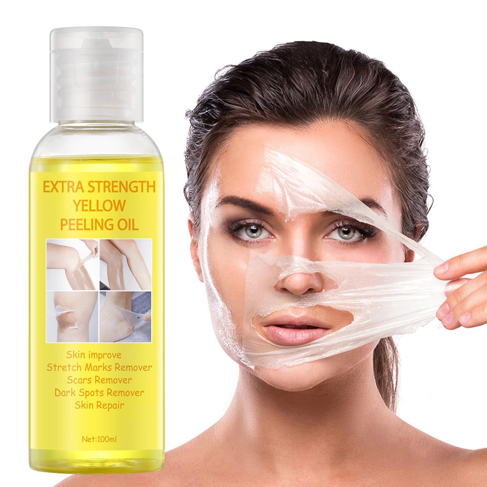 Amazon.com: BYOTOUTY Yellow Peeling Oil for Dark Skin, Strong Peeling ...
