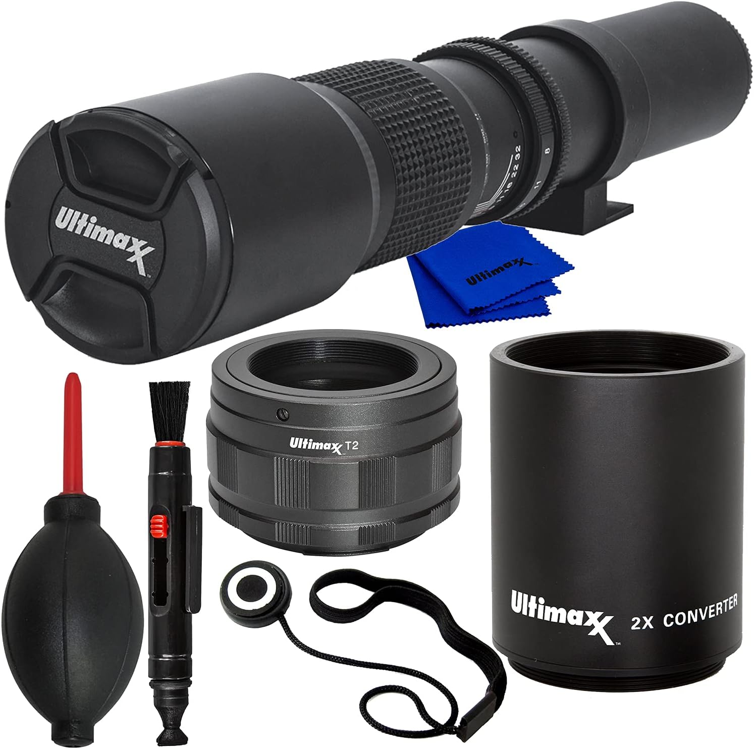 Amazon.com : Ultimaxx High-Power 500mm (w/Converter 1000mm) f/8 Manual ...