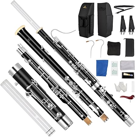 Amazon.com: ROWELL Maple Bassoon C Key Student Bassoon with Self ...