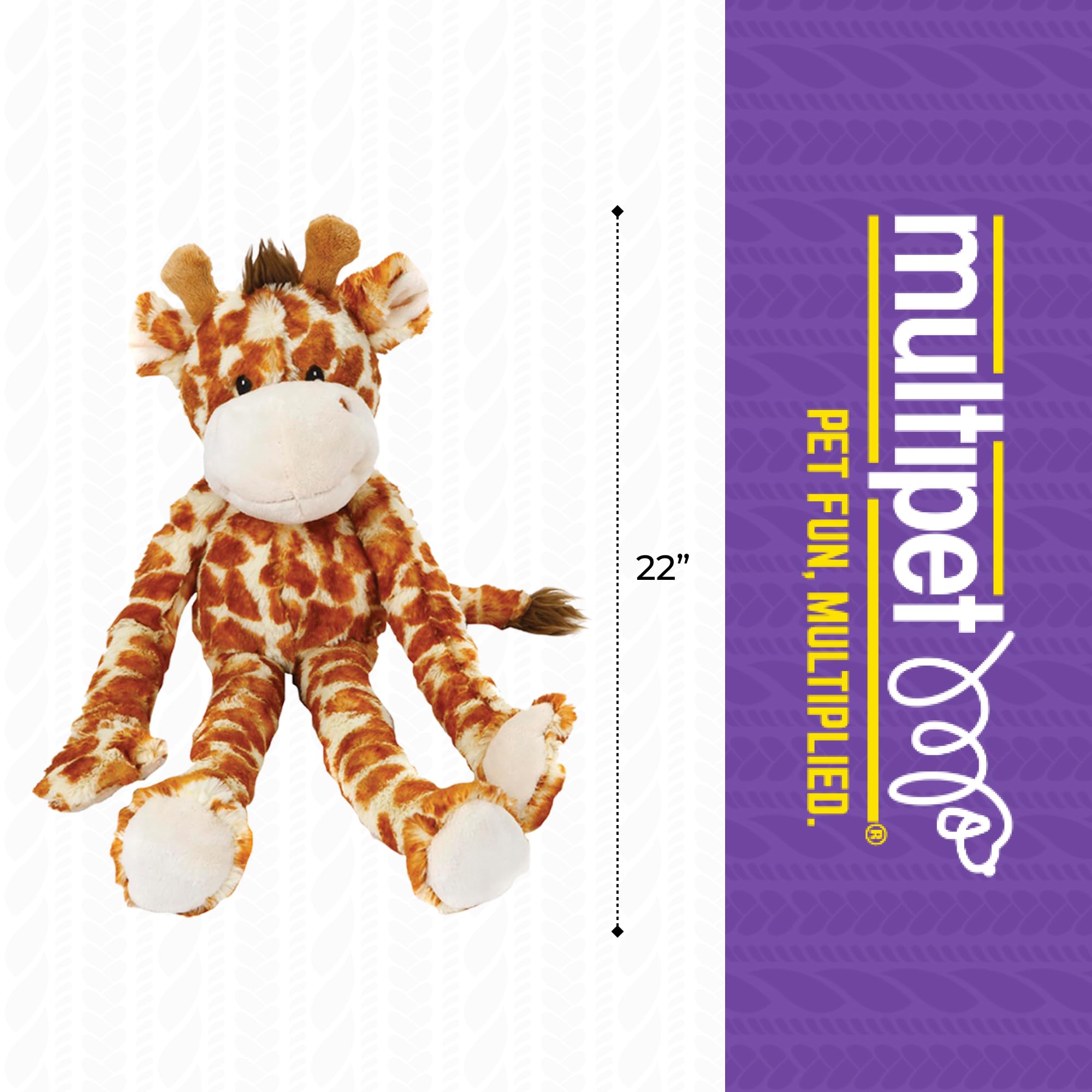 Snapklik.com : Multipet Swingin Safari Giraffe Dog Plush Toy - Squeaky ...