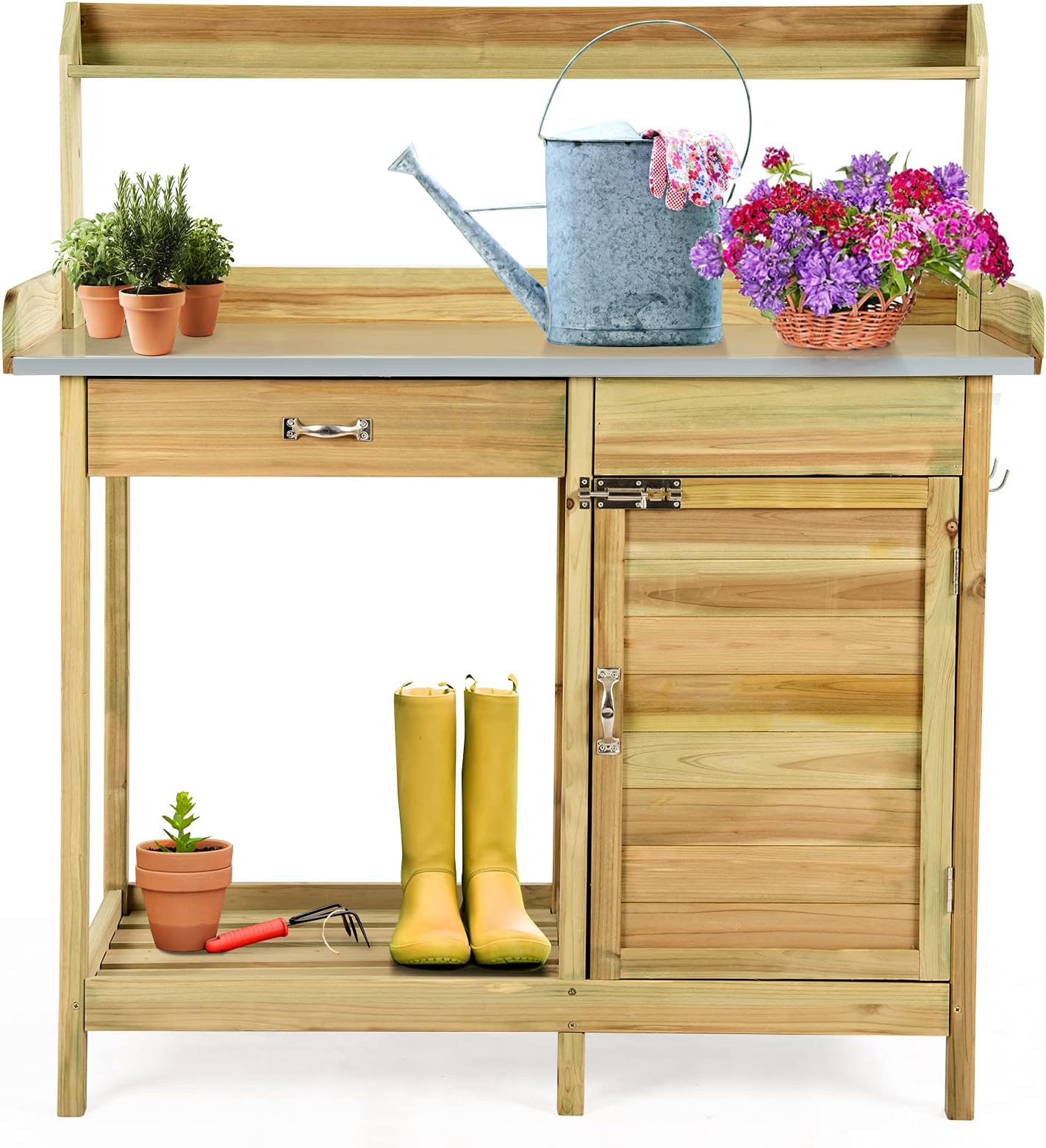 Amazon.com: USA_Best_Seller Large New Outdoor Garden Patio Wooden Work ...