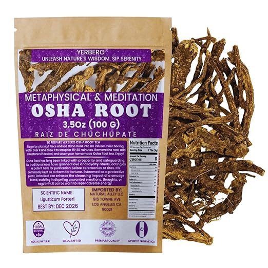 Amazon.com : Yerbero - Osha Root 3.5oz (100g) | Raiz de Chuchupate ...