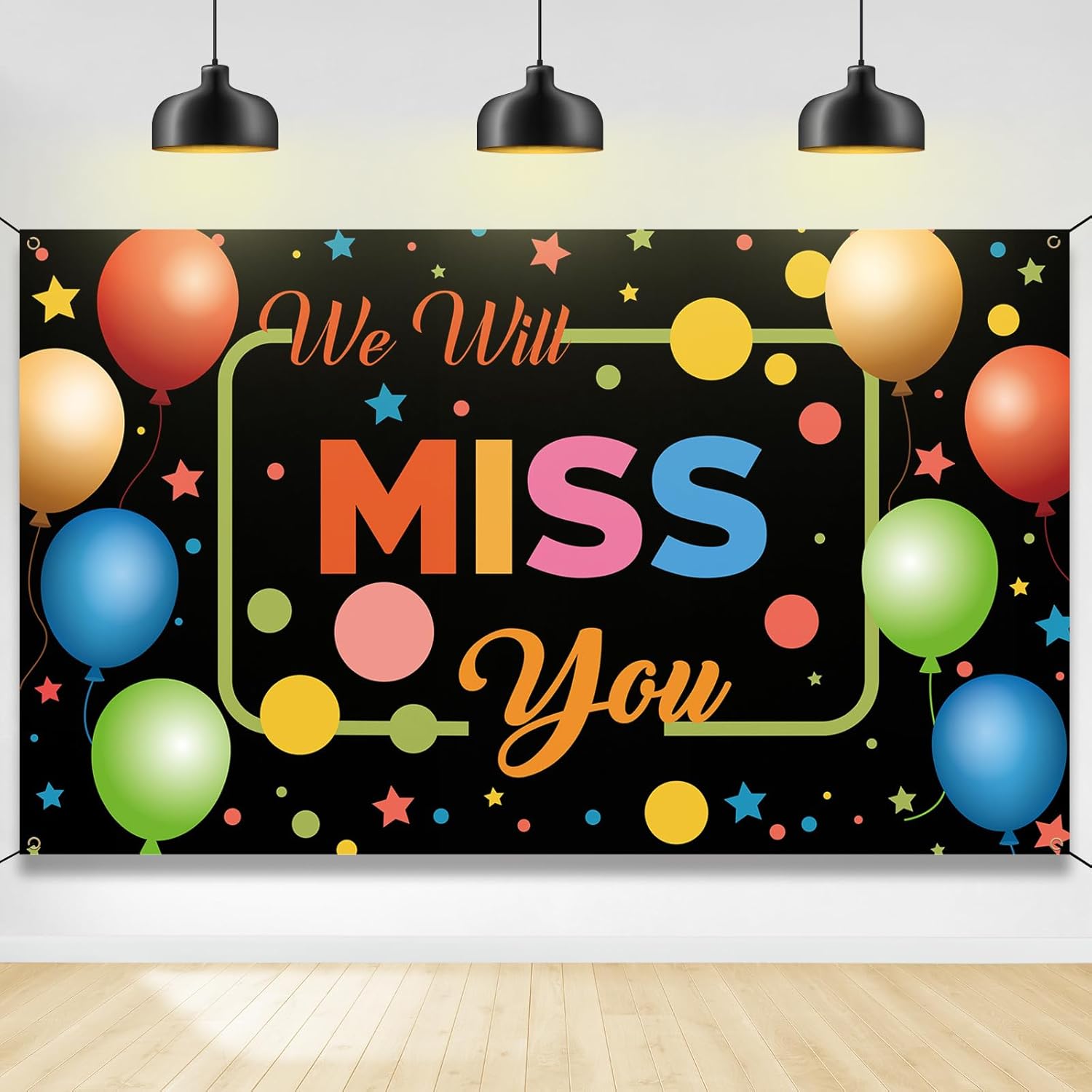 Amazon.com : We Will Miss You Backdrop Banner, Going Away Decorations ...
