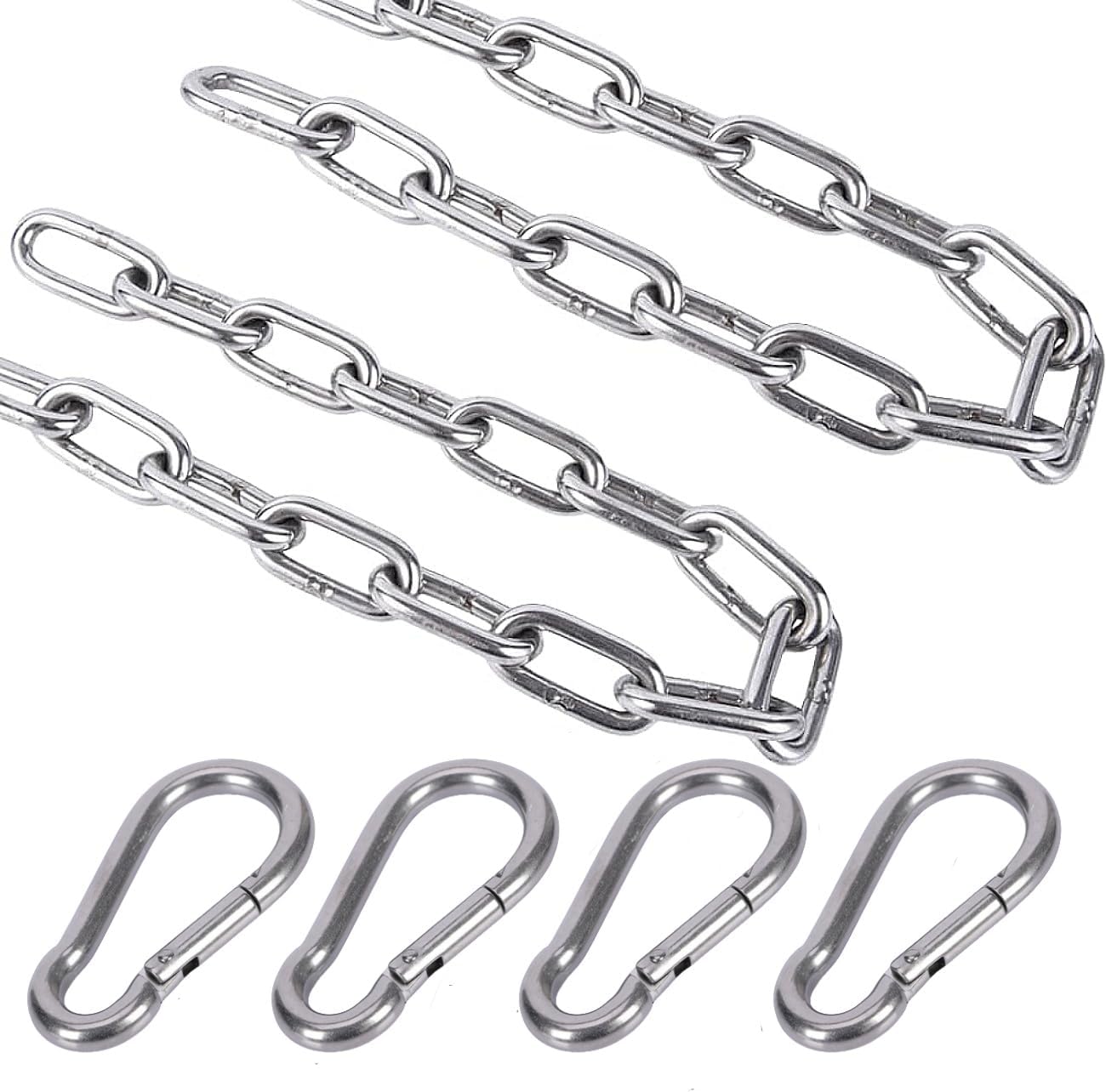 Amazon.com: 2Pcs Heavy Gate Chain Lock,Stainless Steel Gate Latches ...