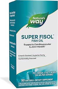 Amazon.com: Nature's Way Super Fisol Fish Oil, Enteric Coated, Supports ...