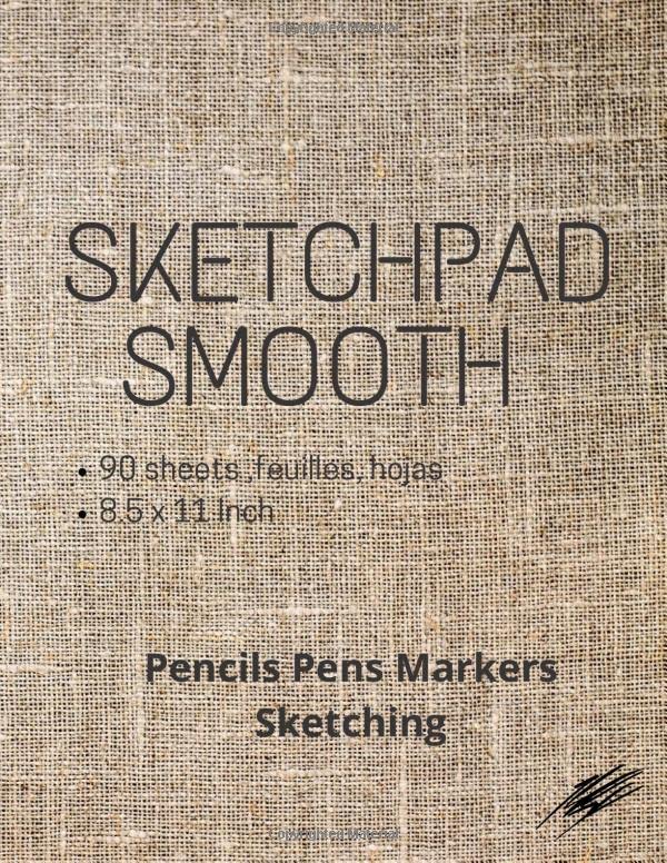 90 sheets 8.5 x 11 Inch Sketchpad Smooth Drawing Paper for pencils pens ...