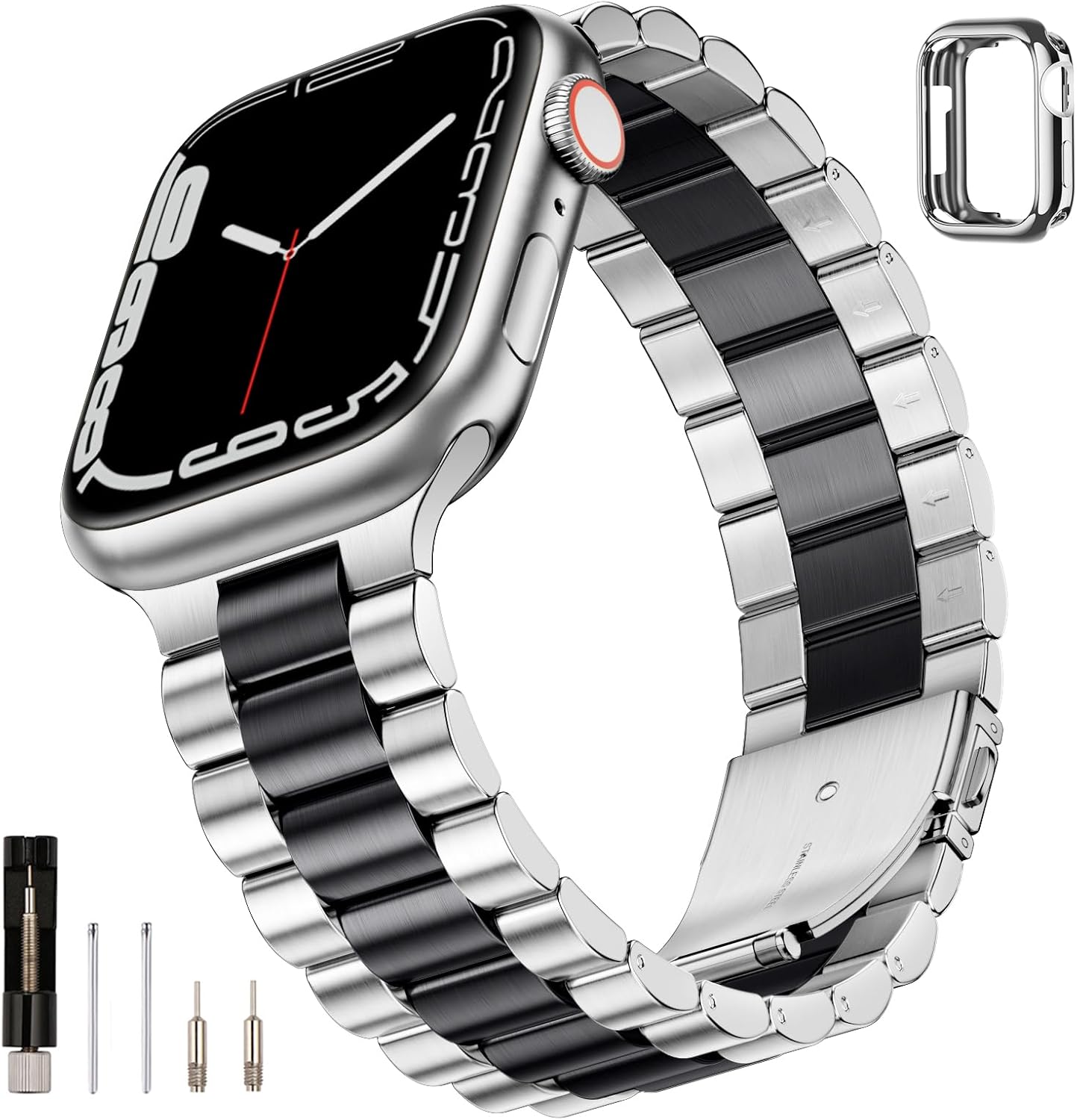Amazon.com: SUNFWR Compatible with Apple Watch Band 45mm 44mm 42mm for ...