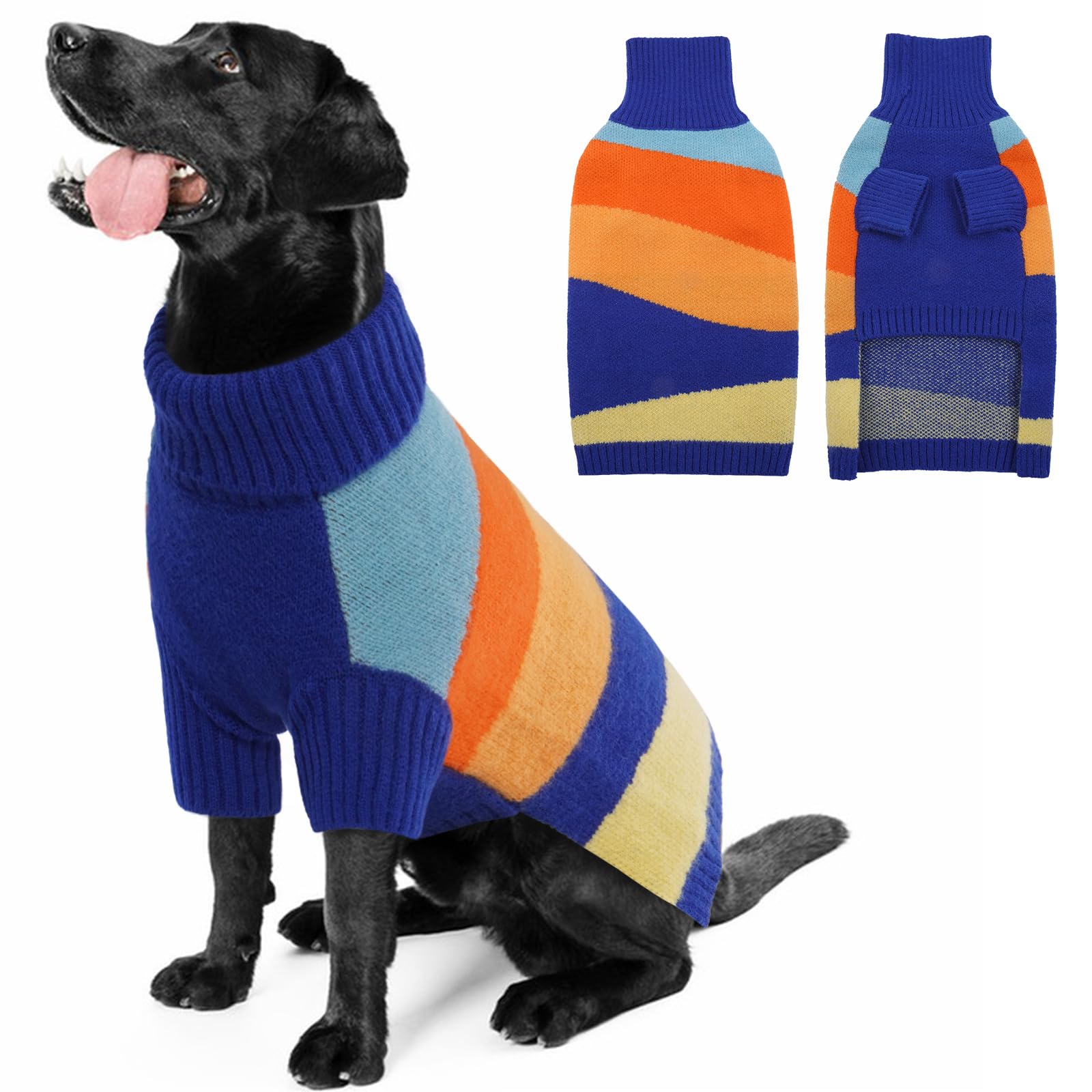 Amazon.com : OUOBOB XL Dog Sweater, XLarge Dog Sweater, Turtleneck Fall ...