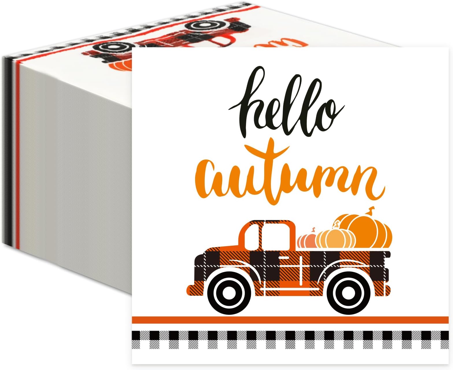 Amazon.com: Generic AnyDesign 80Pcs Fall Paper Napkins Highland Cow ...