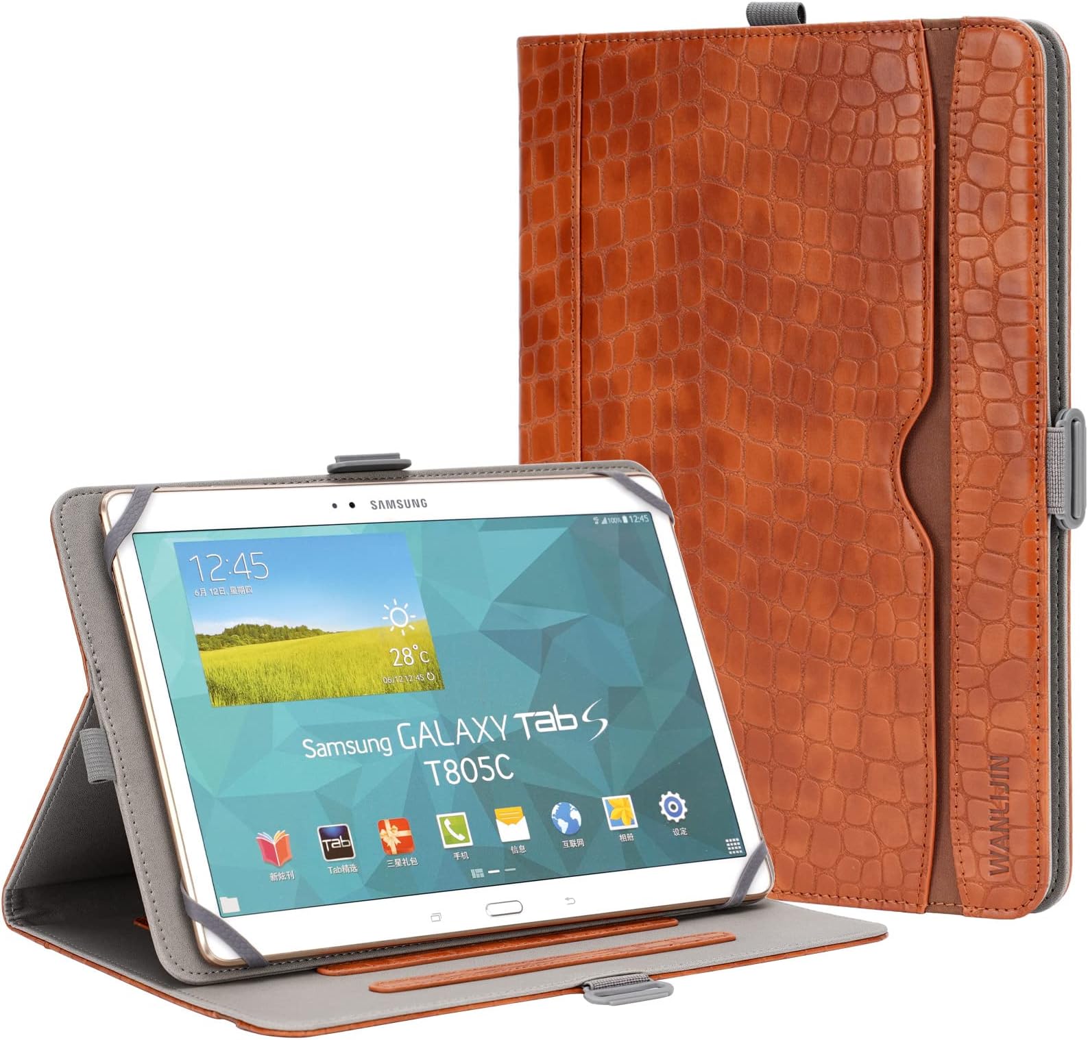 Amazon.com: Kroo Universal Tablet Folio Case fits 10 to 12" (MU12VTR1 ...