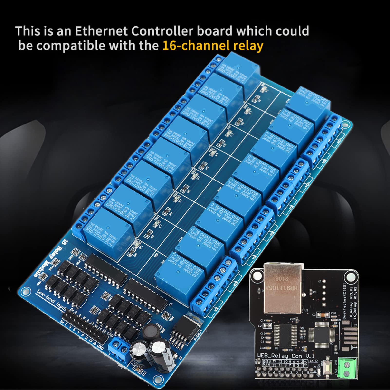 Web Server Controller 16 Channel Ethernet Relay Controller - LAN/WAN ...