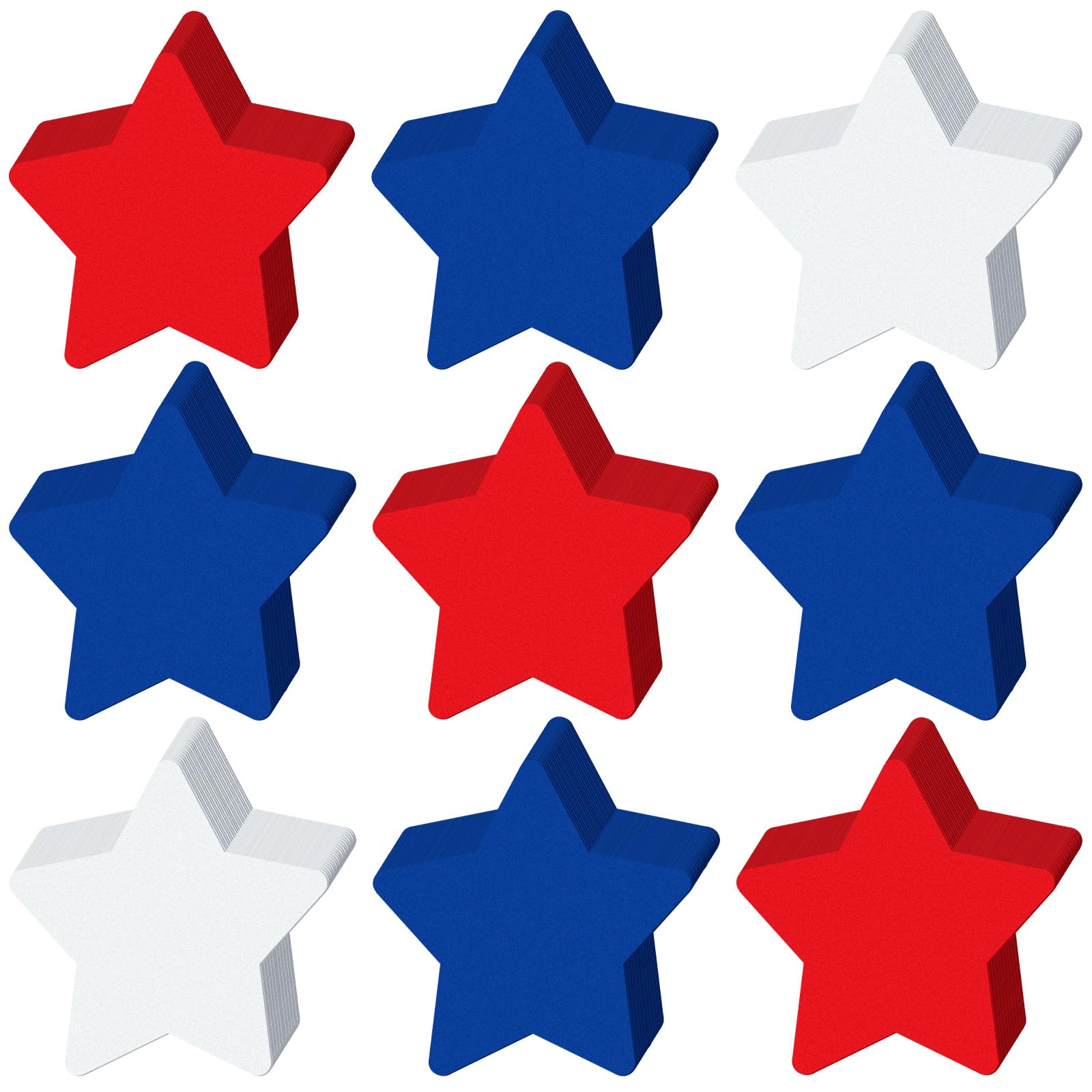 Amazon.com: Tellingyou 600 Pieces Patriotic Star Cutouts Paper 2 Inch ...