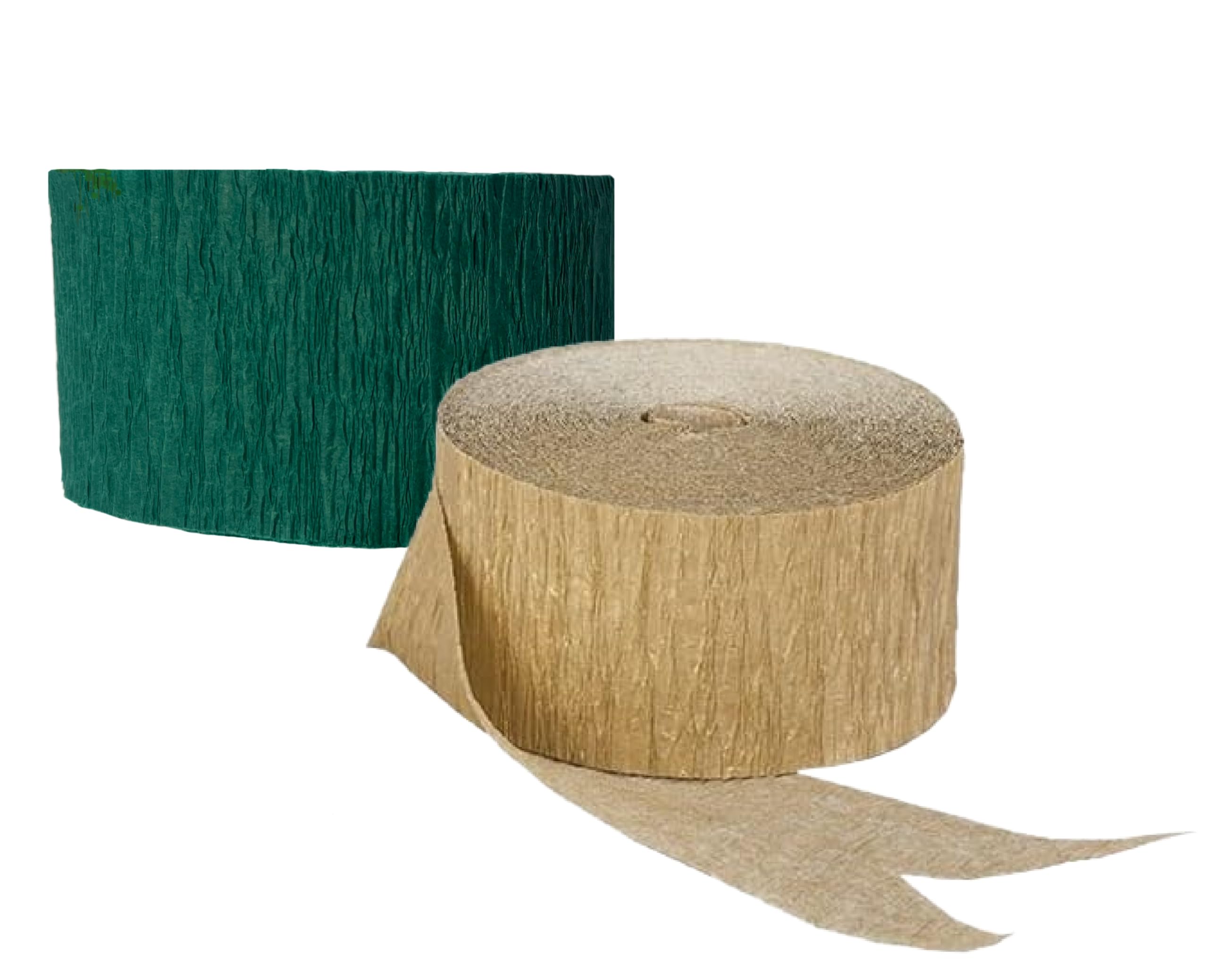 Snapklik.com : USA-Made Dark Forest Green And Dark Gold Crepe Paper ...