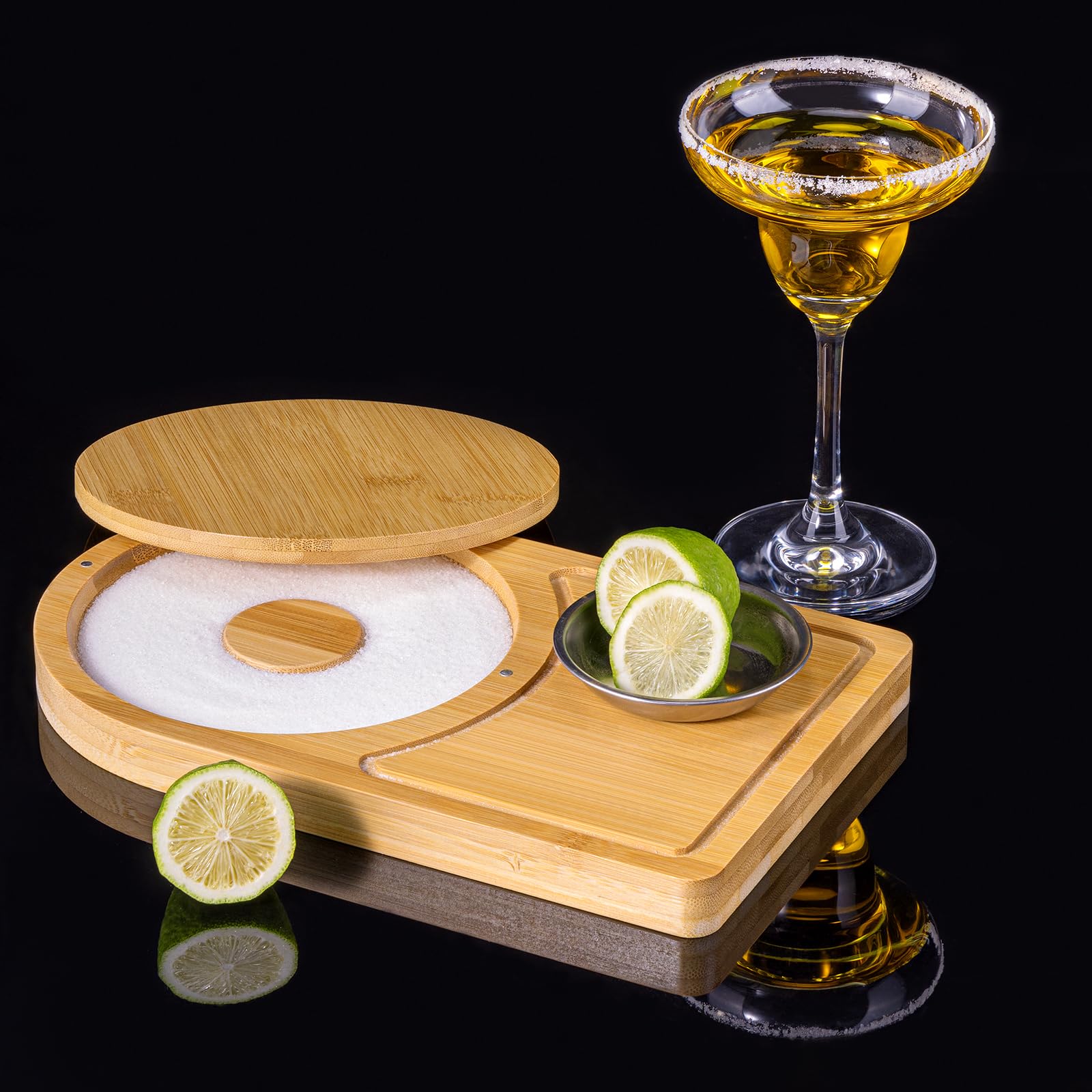 Snapklik.com : HouseJoy Margaritas Salt Rimmer Set Bar Glass Rimmer For ...