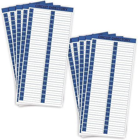 Amazon.com : Replacement for Breaker Panel Labels Electrical Electric ...