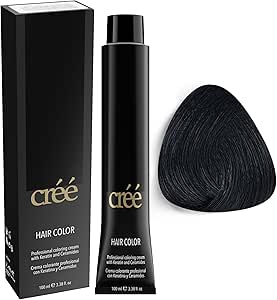 Créé Cree Professional Permanent Hair Color, 100ml - 3.4 fl.oz. (Black ...