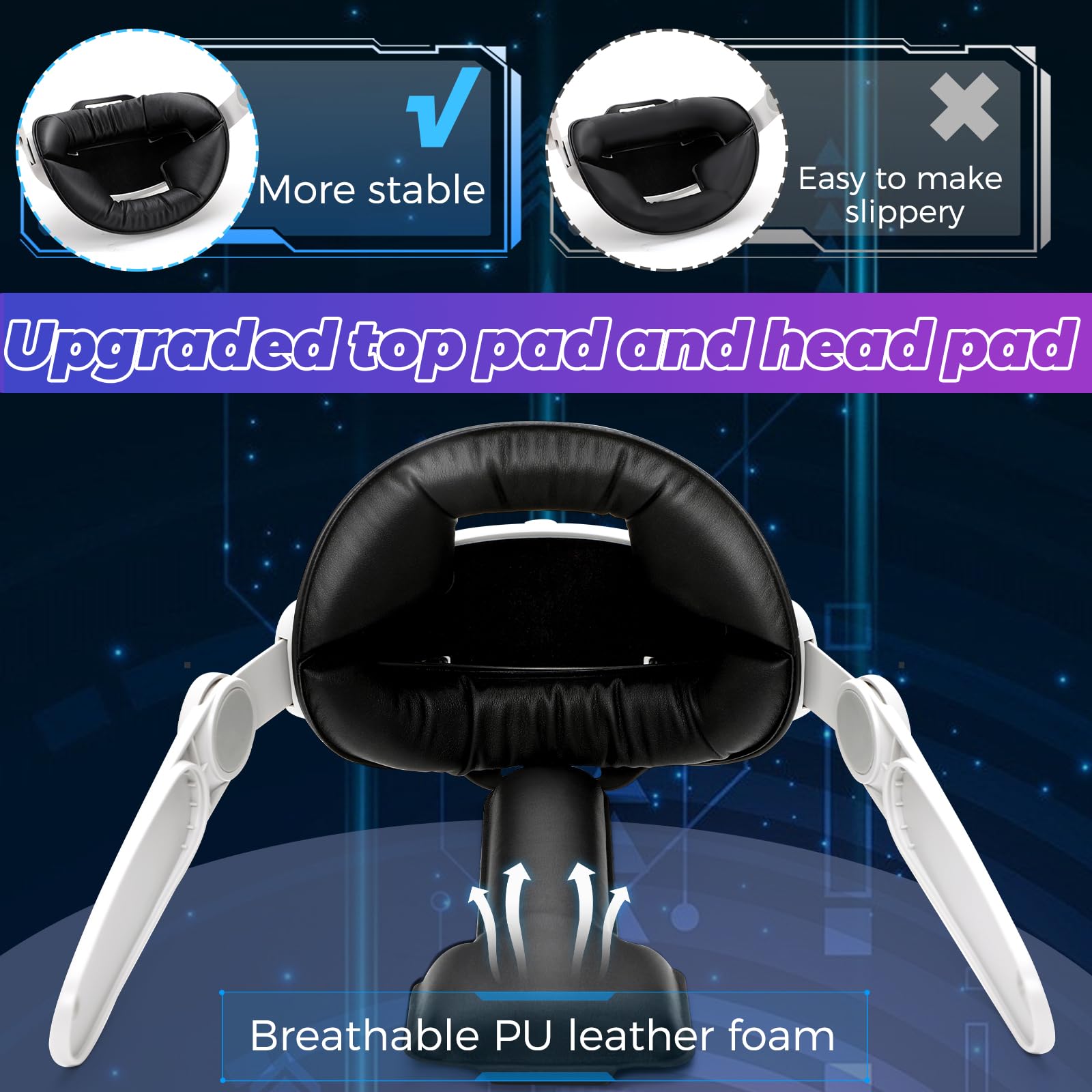 Grathia Head Strap Compatible with Meta Quest 3, Adjustable Elite Strap ...
