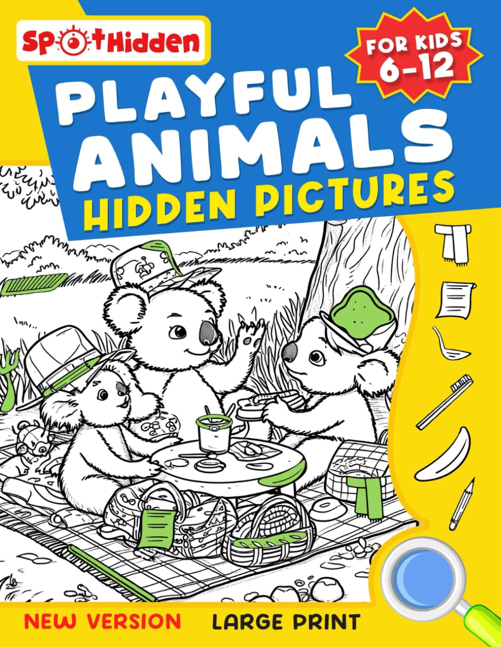 Playful Animals Hidden Pictures: Search and Find Adventure Featuring ...