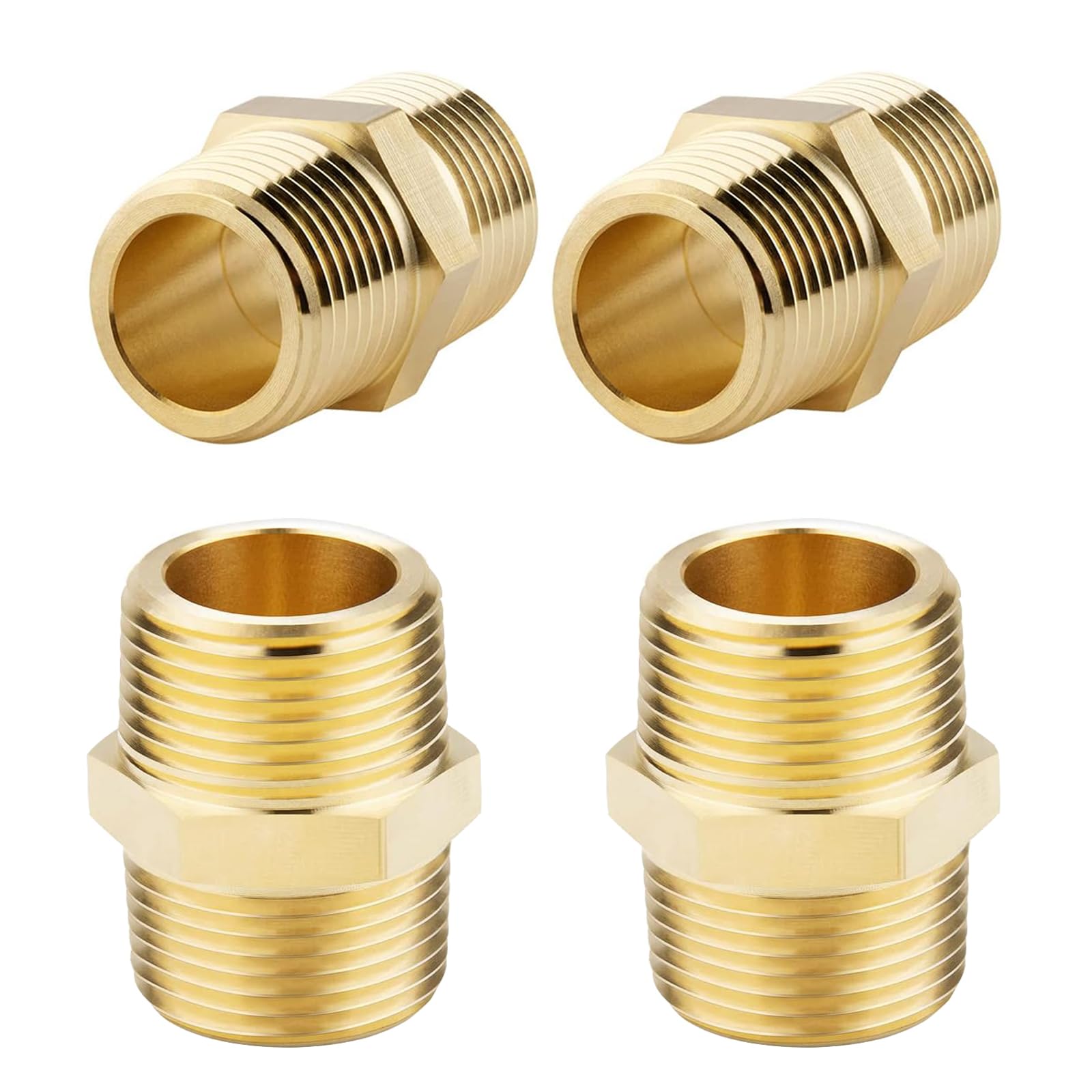 Snapklik.com : Sphagaceae 4PCS Hex Nipple 1"NPT X 1" NPT Male Solid ...