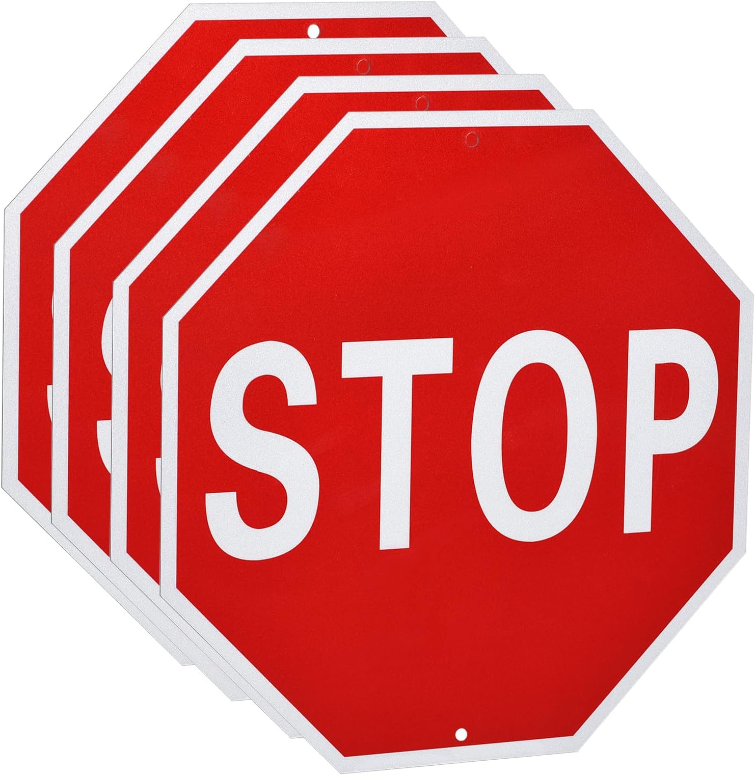 Amazon.com: T&R (2 Pack) Large Stop Sign Street Road Sign 24 x 24 ...