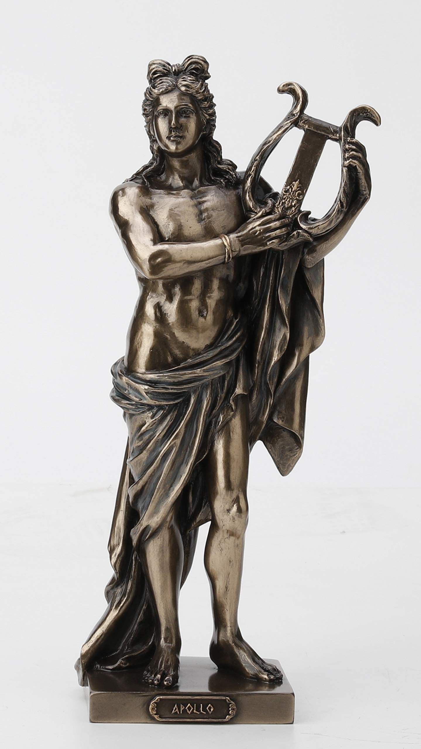 Amazon.com: Veronese Design 6 1/4 Inch Tall Greek God Apollo Playing ...