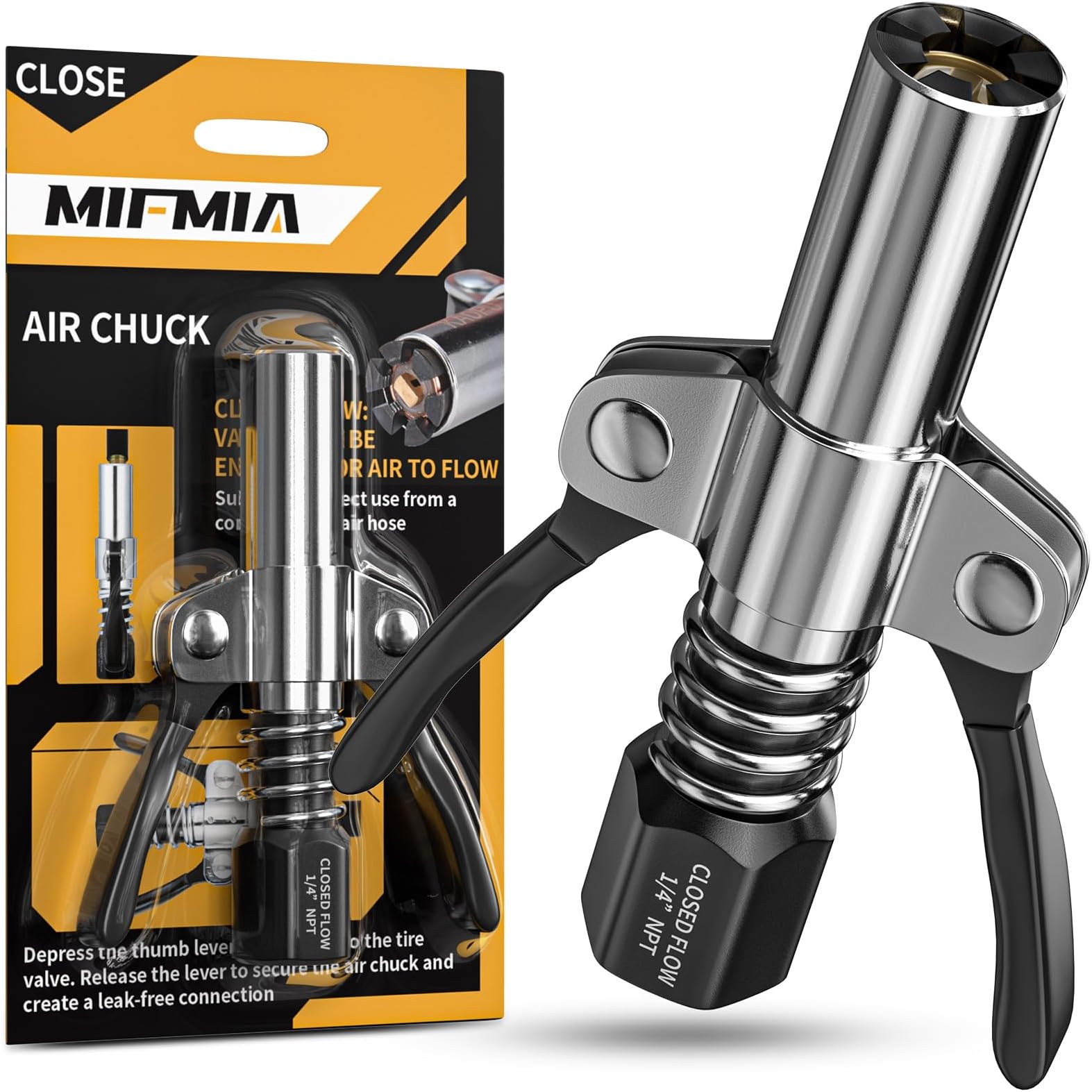 Amazon.com: Milton EZ-Lock™ Air Chuck, Heavy Duty Brass Straight Lock ...