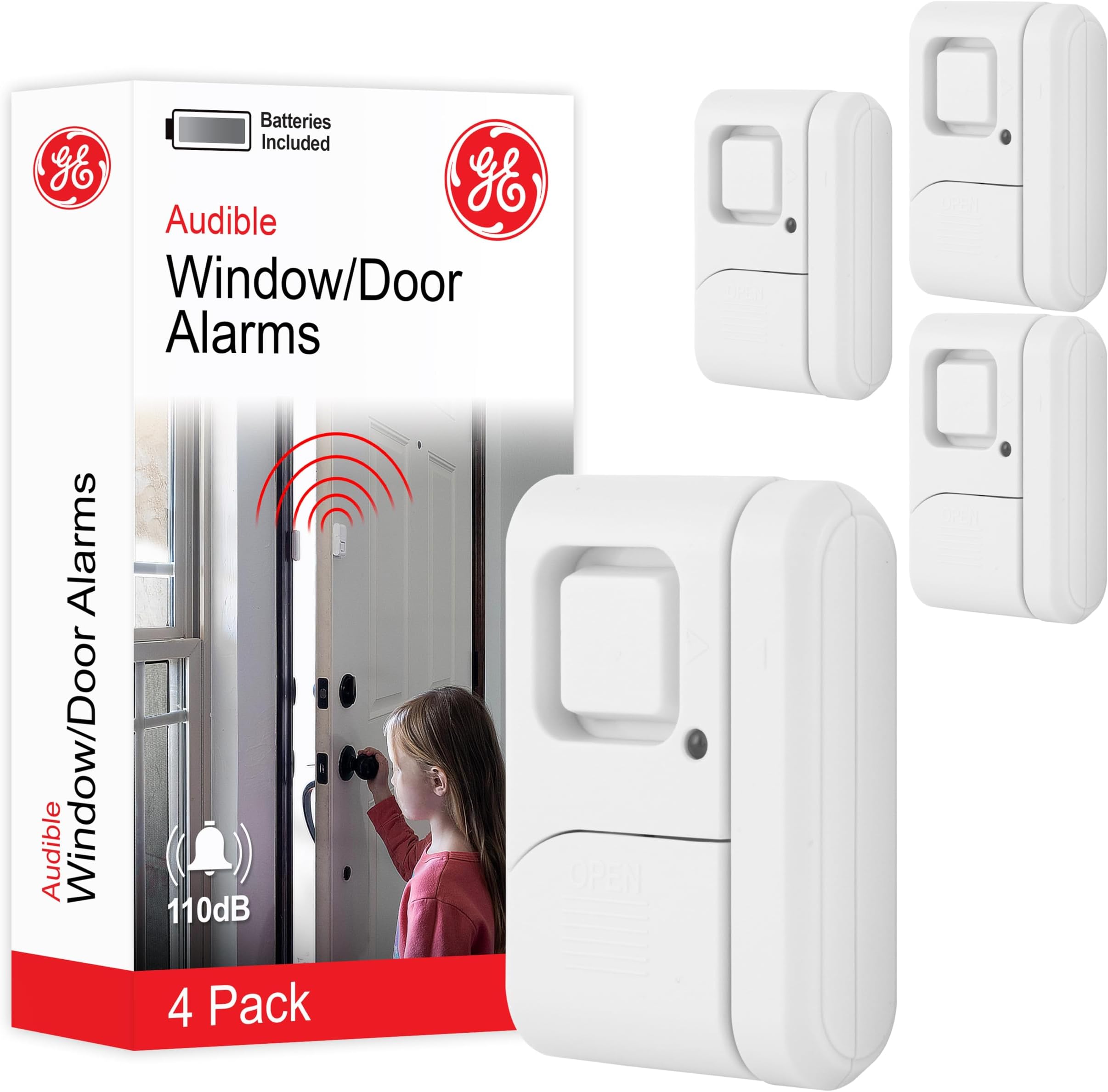 Amazon.com: GE Personal Security Window and Door Alarm, 4 Pack, DIY ...