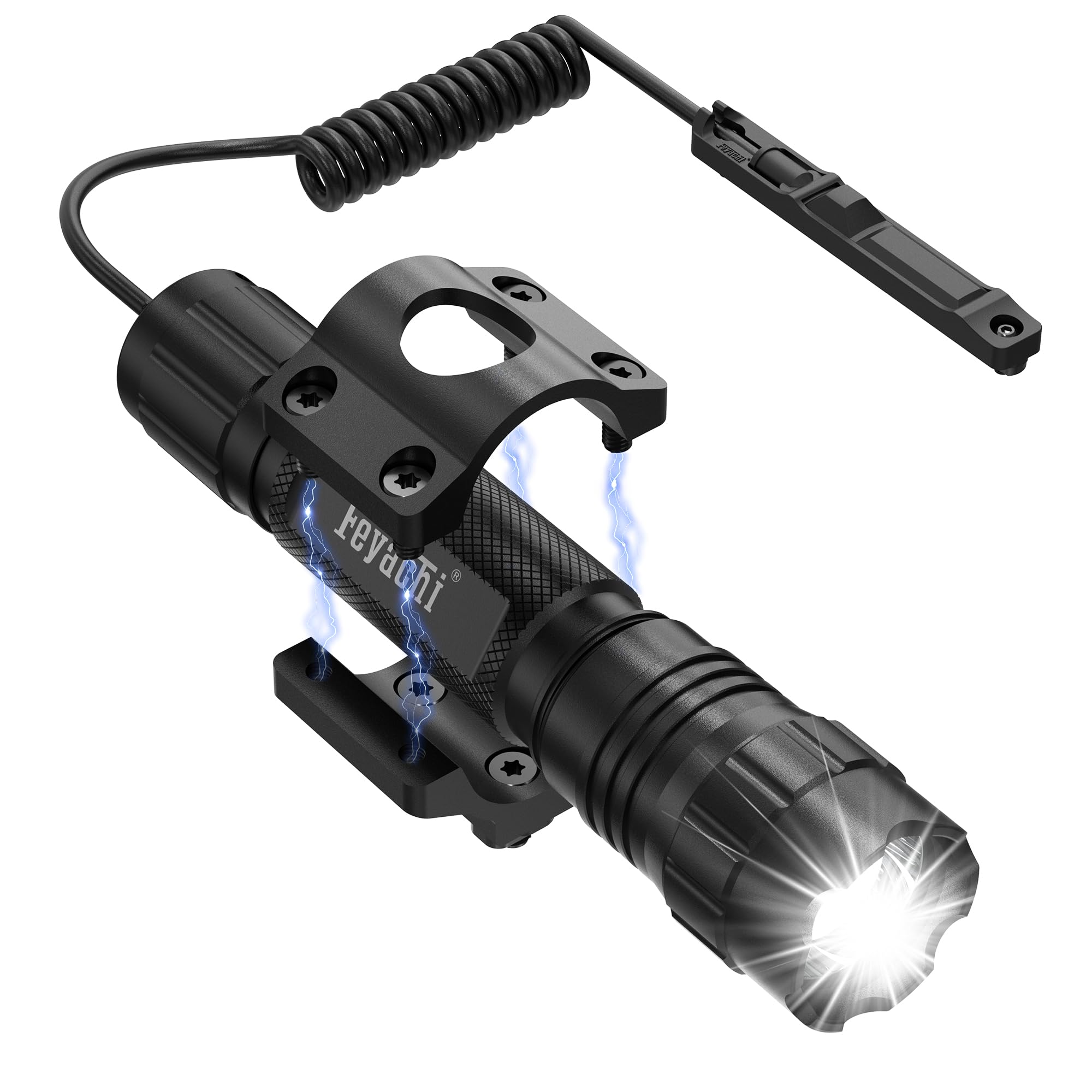 Amazon.com: Feyachi 1500 Lumen LED Tactical Flashlight Rechargeable ...